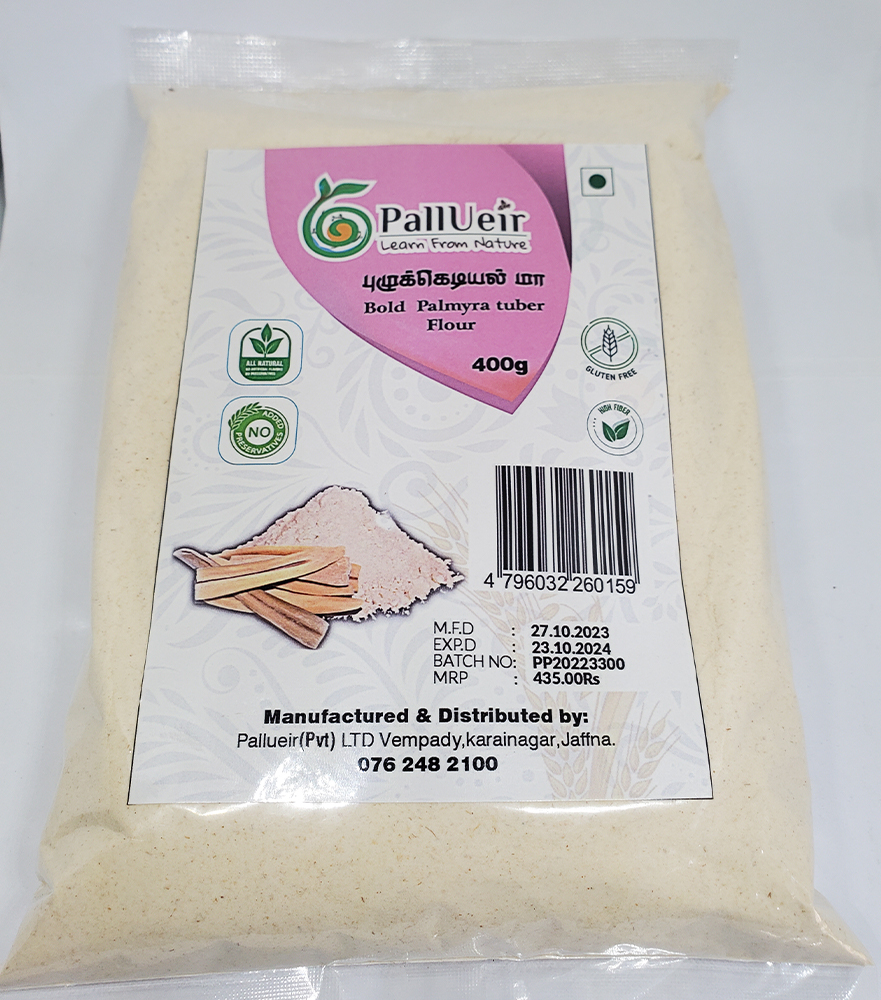 Bold Palmyra tuber Flour 400g – Pallueir Farmers Market